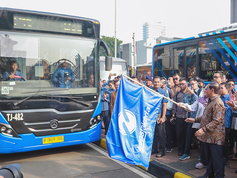 Resmi Dibuka Rute Baru Transjabodetabek Bogor–Blok M P11 - Sinpo.id